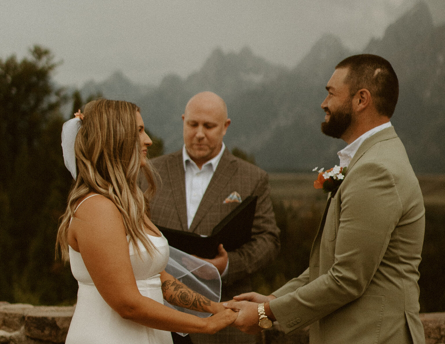 Intimate Elopement at Snake River Overlook in Grand Teton National Park