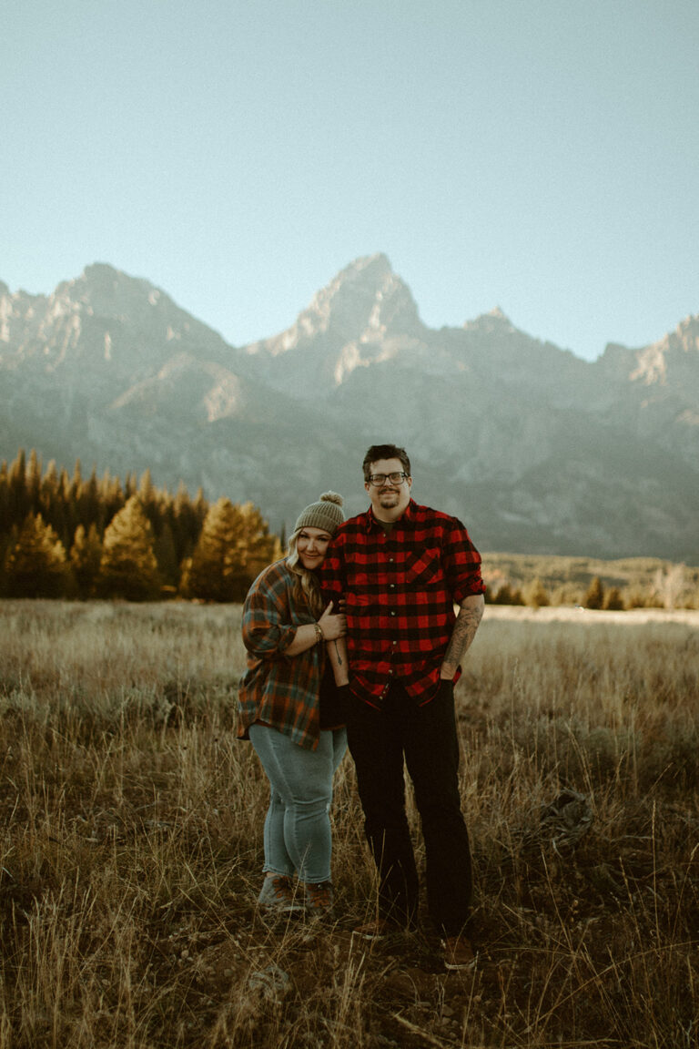 Windy Point Turnout Grand Teton National Park Anniversary Session