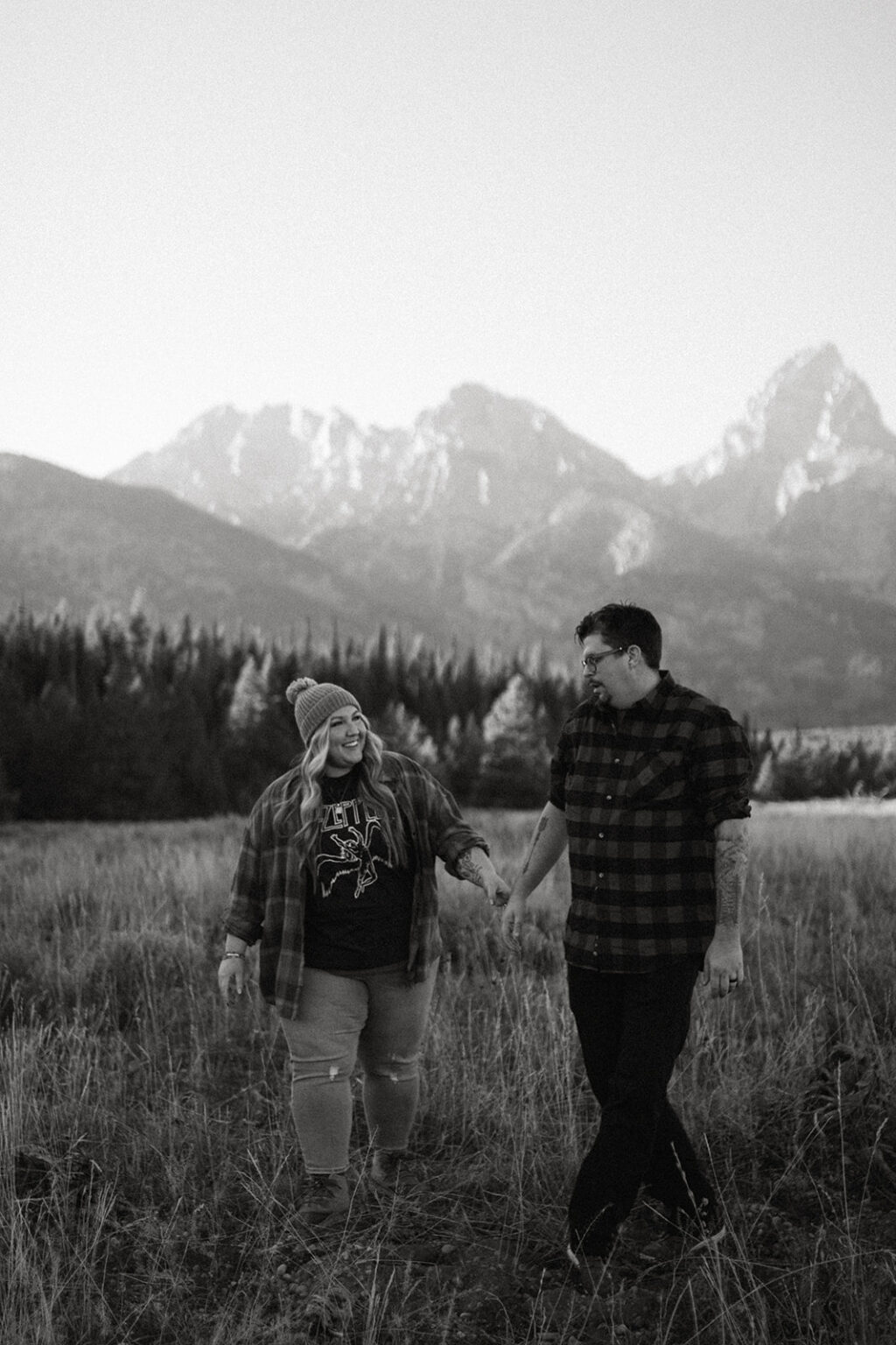 Windy Point Turnout Grand Teton National Park Anniversary Session