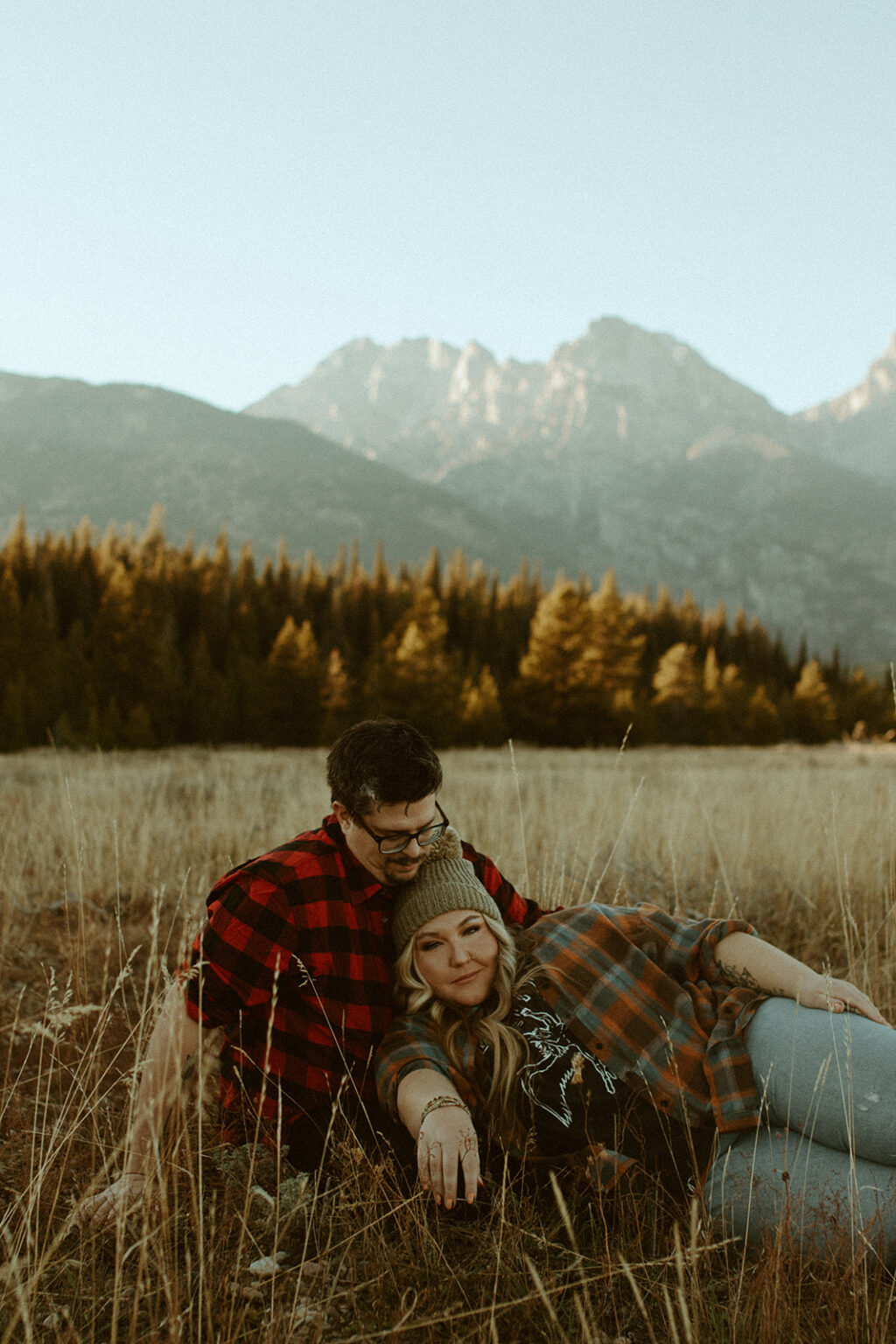 Windy Point Turnout Grand Teton National Park Anniversary Session