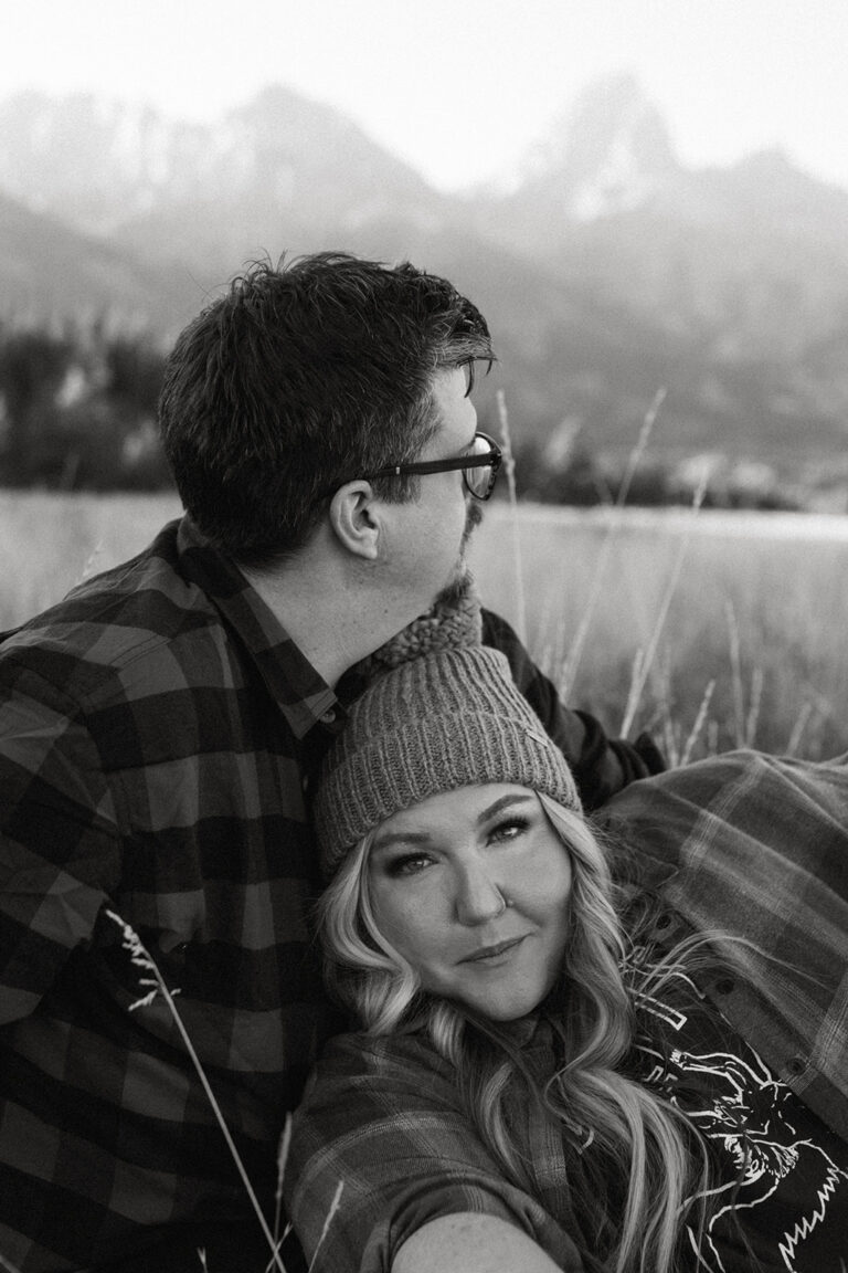 Windy Point Turnout Grand Teton National Park Anniversary Session
