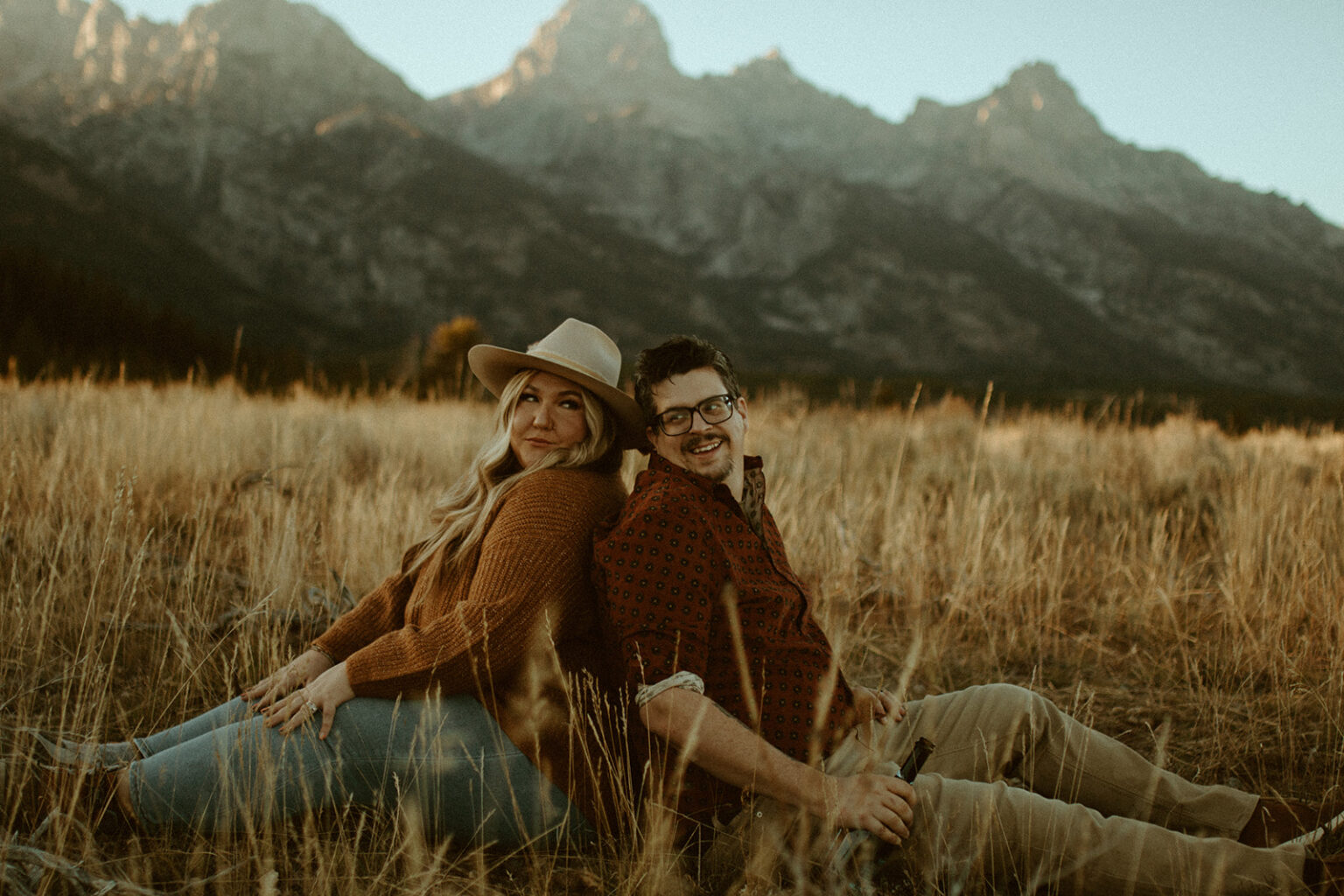 Windy Point Turnout Grand Teton National Park Anniversary Session