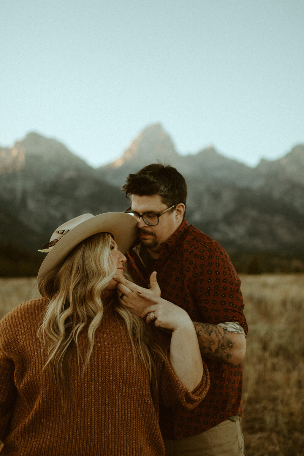 Windy Point Turnout Grand Teton National Park Anniversary Session