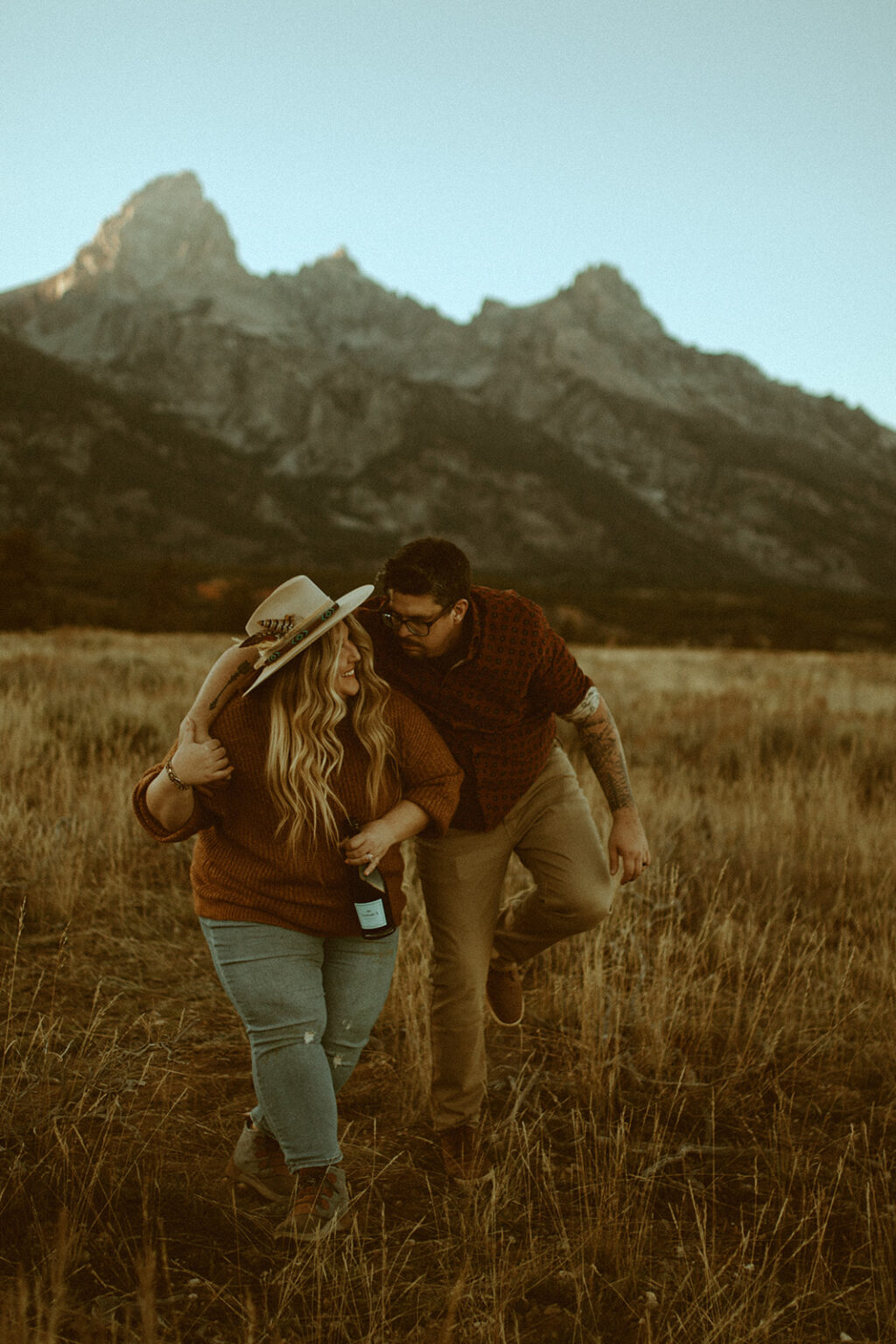 Windy Point Turnout Grand Teton National Park Anniversary Session