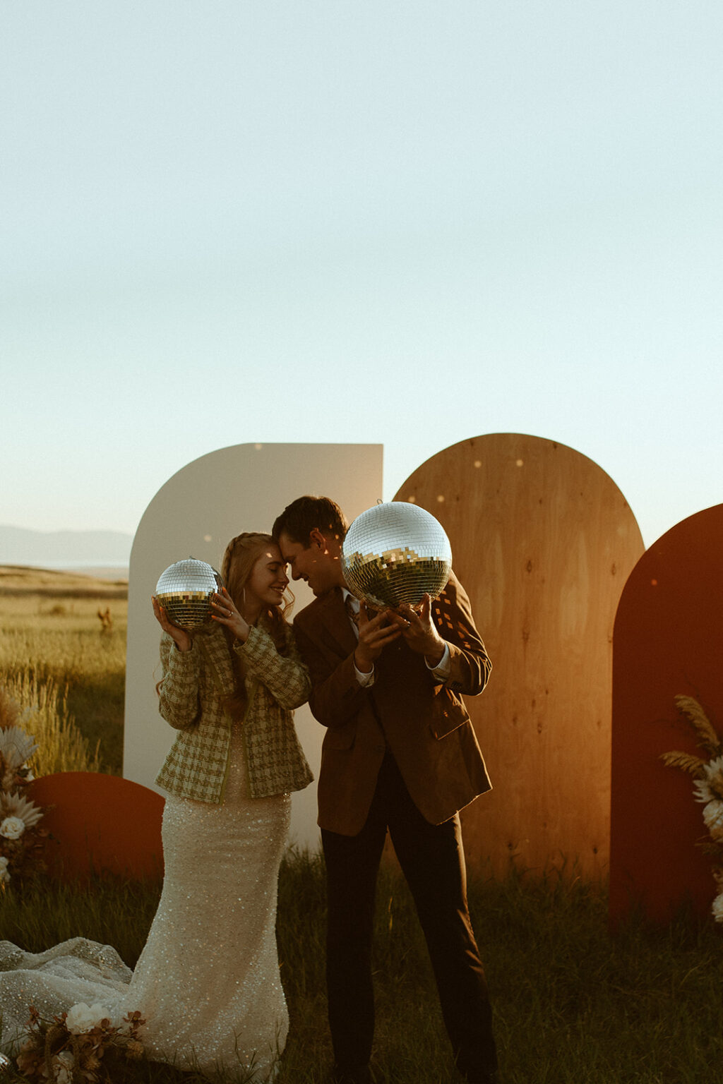 Groovy Modern Disco Themed Wedding