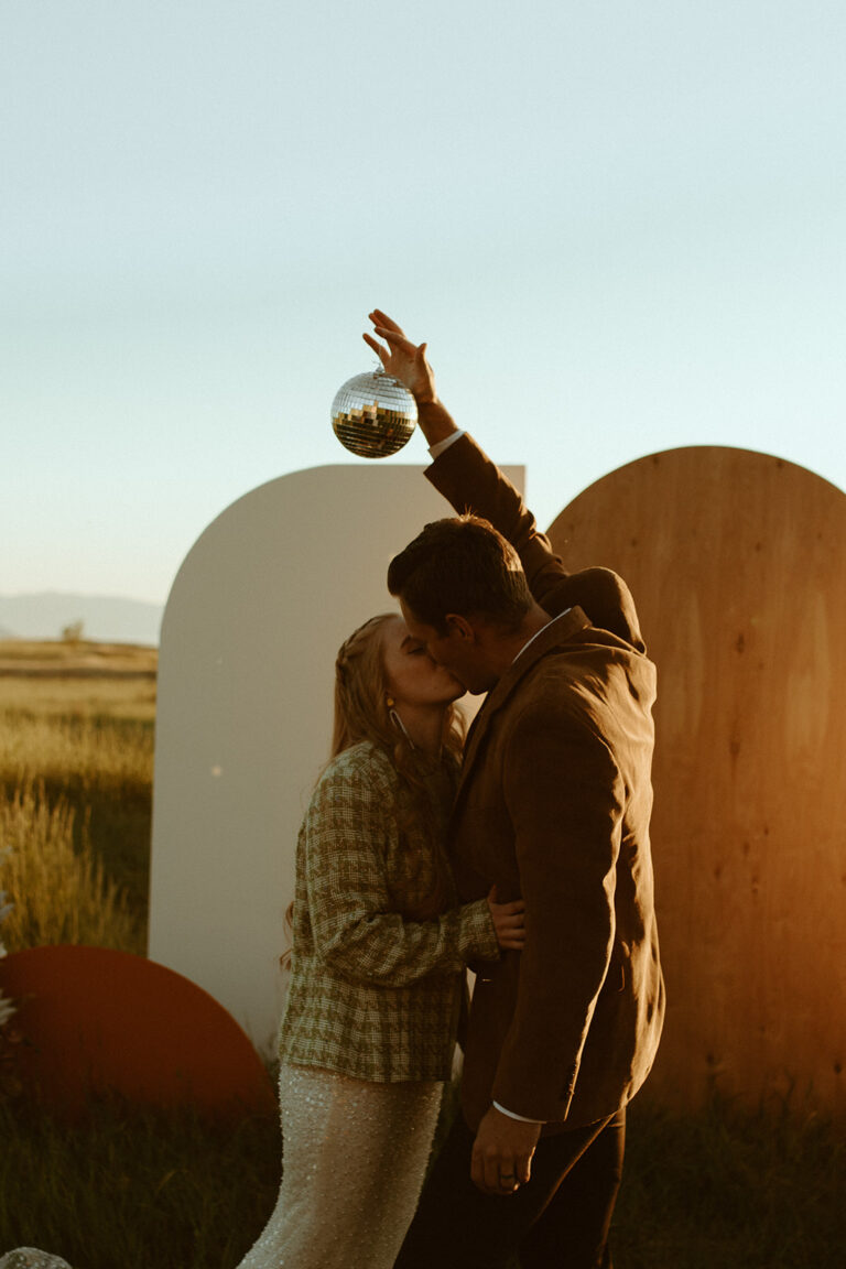 Groovy Modern Disco Themed Wedding