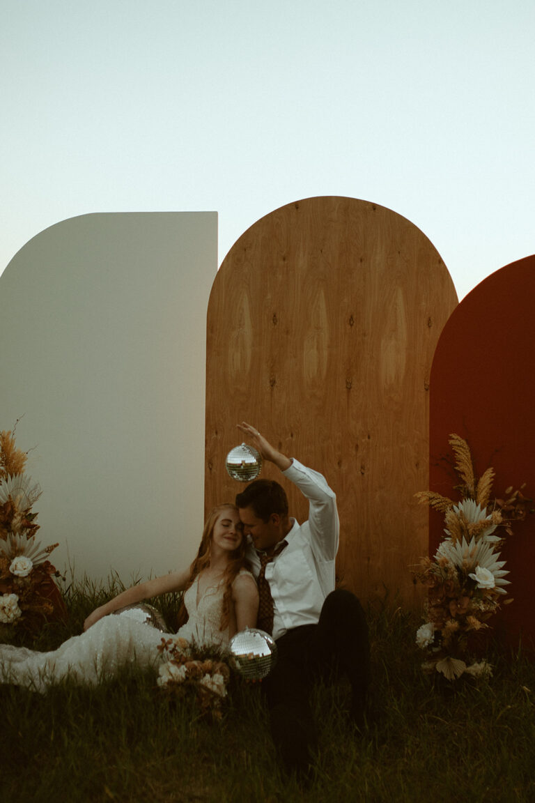 Groovy Modern Disco Themed Wedding