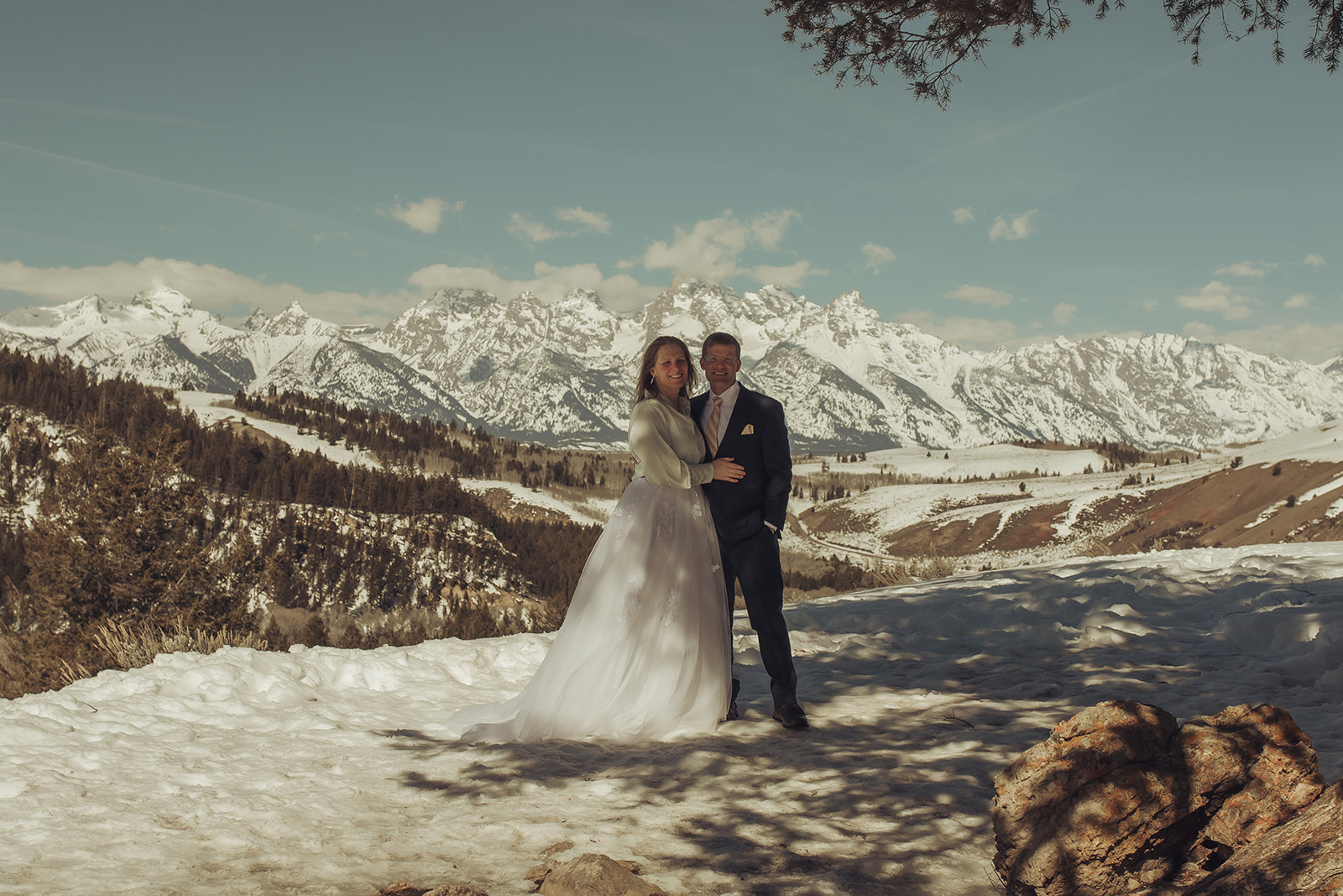 Nina + Trent Wedding Tree Elopement