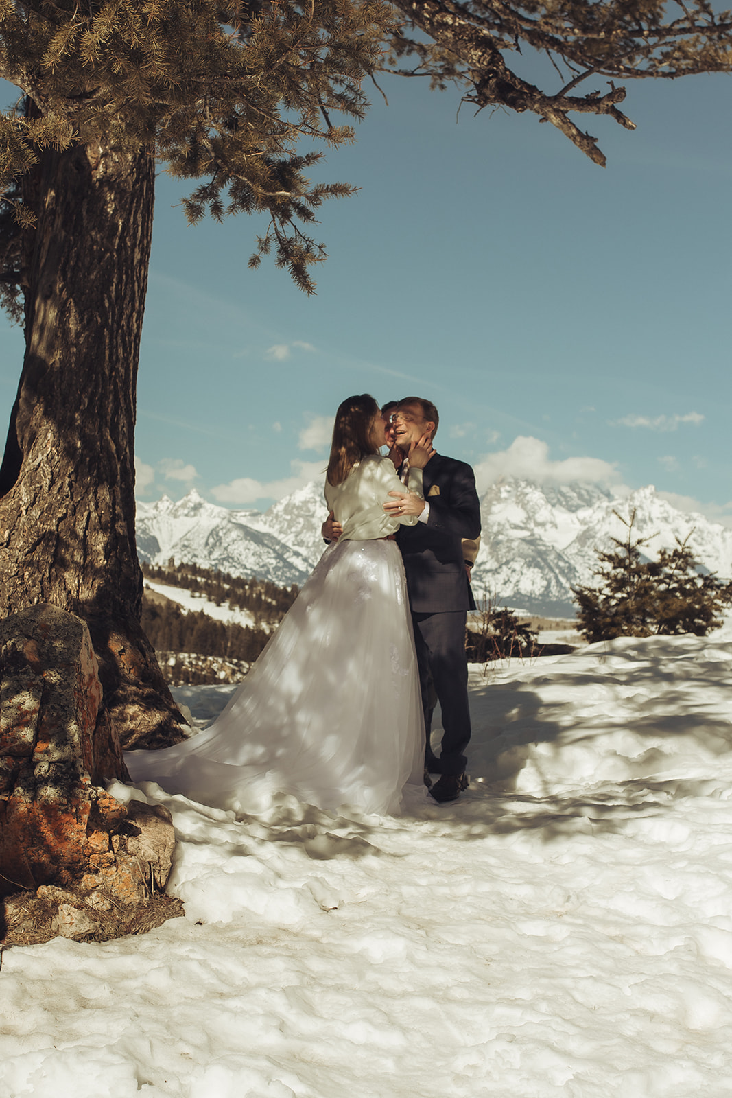 Nina + Trent Wedding Tree Elopement